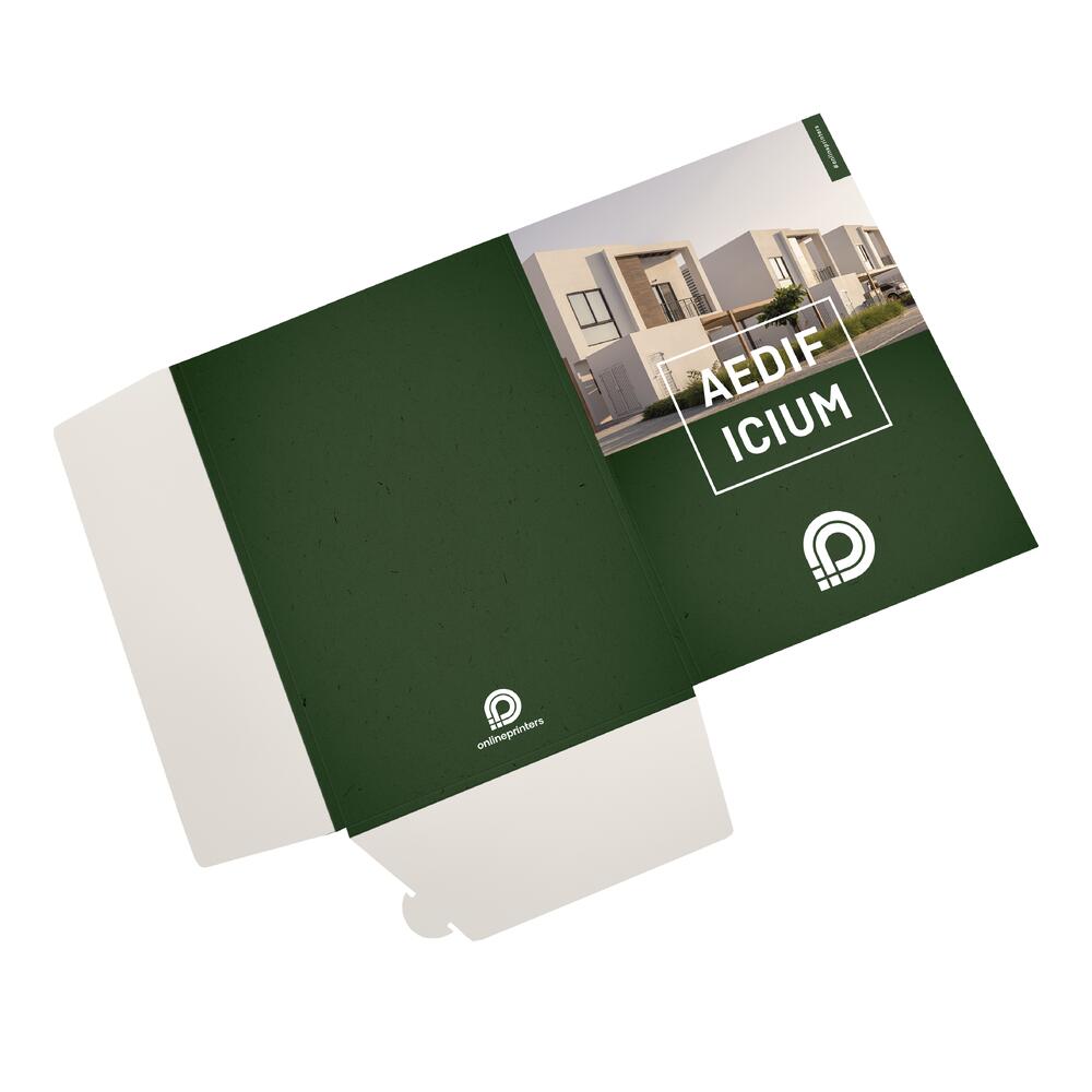 Mappen mit Laschen, DIN A5, außen bedruckt, für DIN A5 bei Onlineprinters