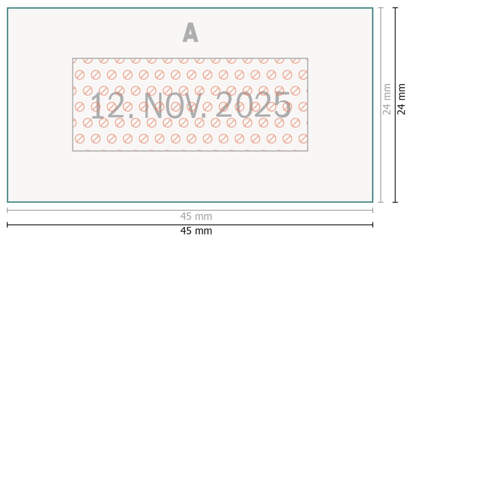 Colop Datumstempel Printer S260 Green Line, 4.5 x 2.4 cm bei Onlineprinters