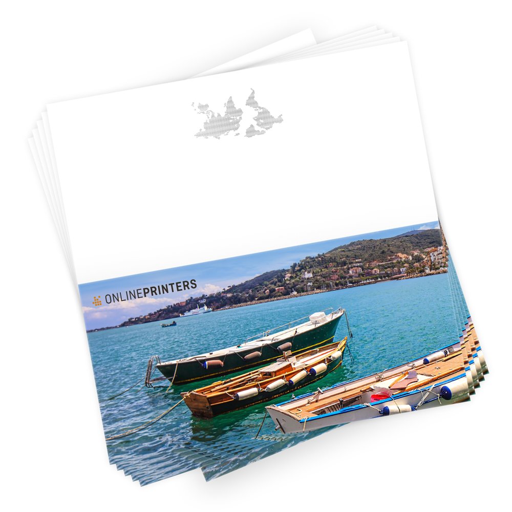 Klappkarten, DIN lang, Querformat, Rillung lange Seite, DIN lang bei ...