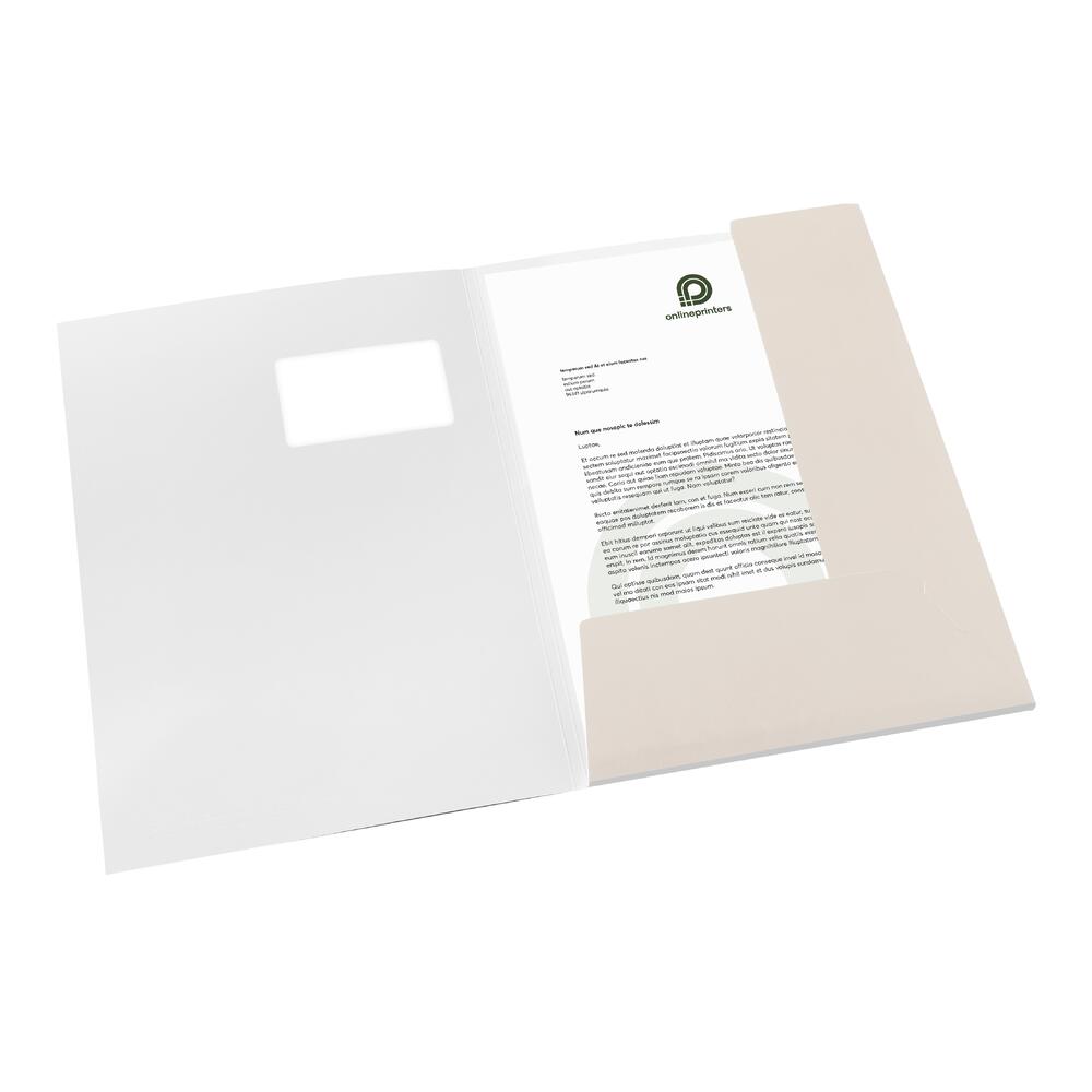 Mappen mit Laschen und Fenster, für DIN A4, 4/0, für DIN A4 bei ...