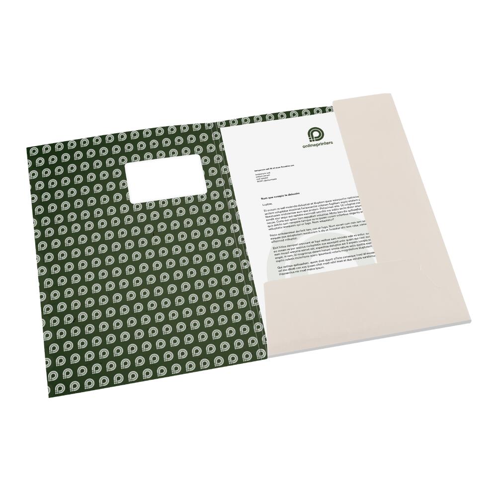 Mappen mit Laschen und Fenster, für DIN A4, 4/4, für DIN A4 bei ...