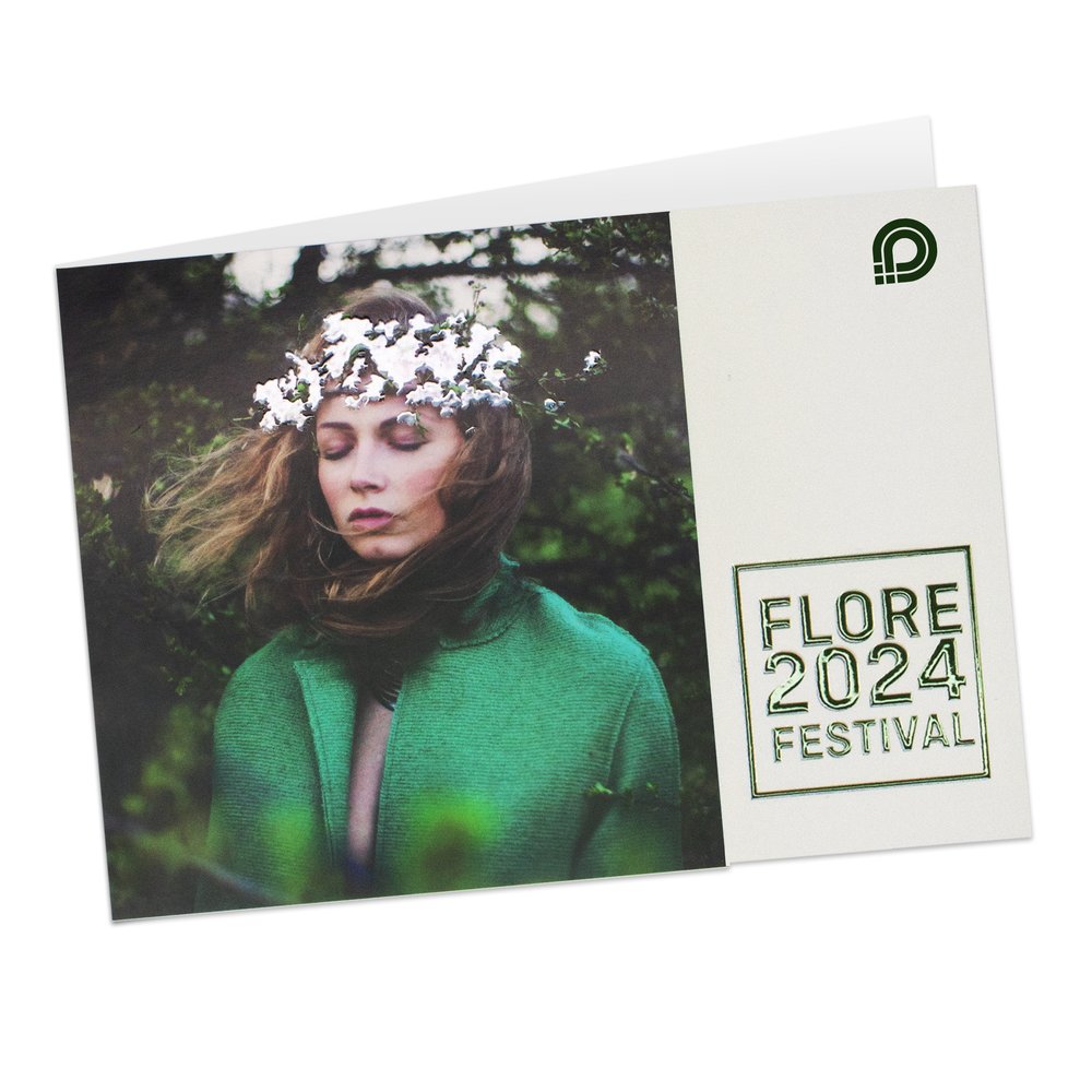 Klappkarten Querformat mit partiellem Relieflack, DIN A5, DIN A5 bei ...