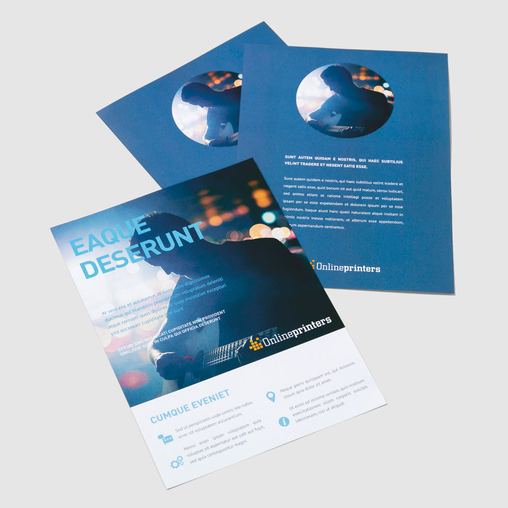 Flyer im Format DIN A4 drucken lassen: Günstig bestellen!