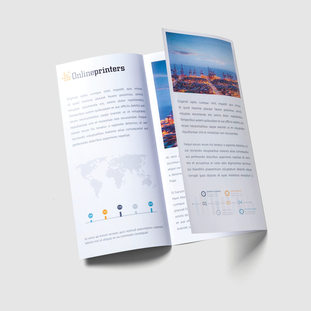 Falzflyer Hochformat 1/3-A3 drucken