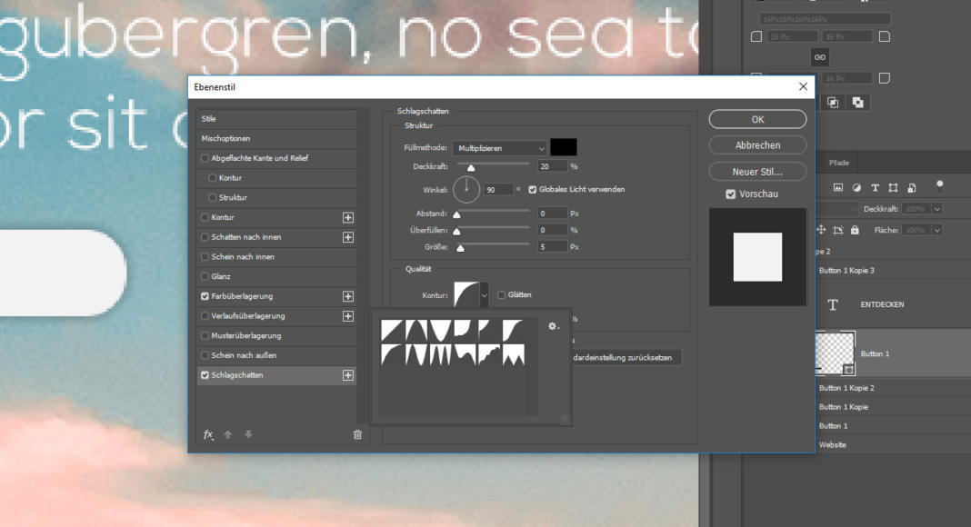 In Photoshop Schatten erstellen » Schlagschatten für Objekte einfügen