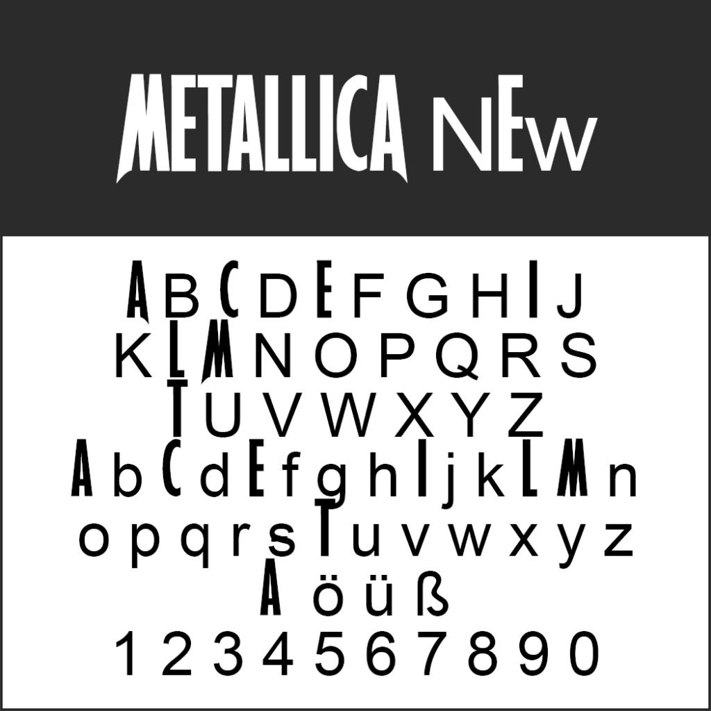 Metallica-Schrift: markante Heavy-Metal-Fonts zum Download