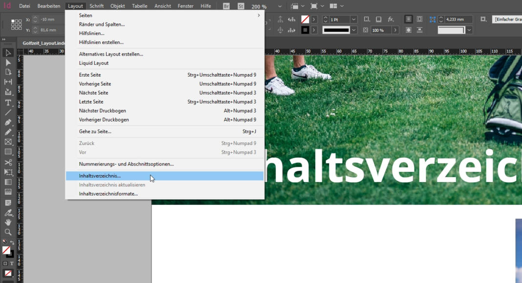 InDesign: Inhaltsverzeichnis erstellen & aktualisieren - Tutorial