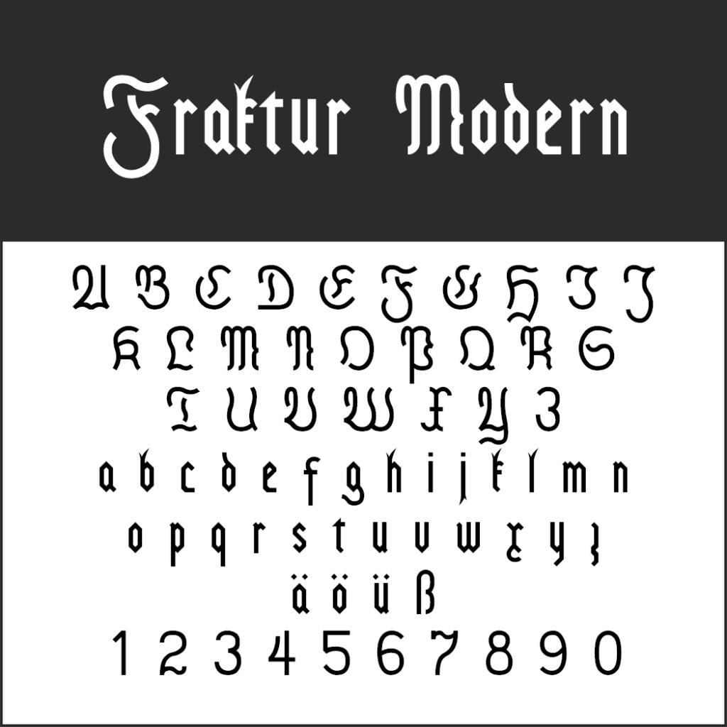 Frakturschrift: Besondere Hingucker zum kostenlosen Download