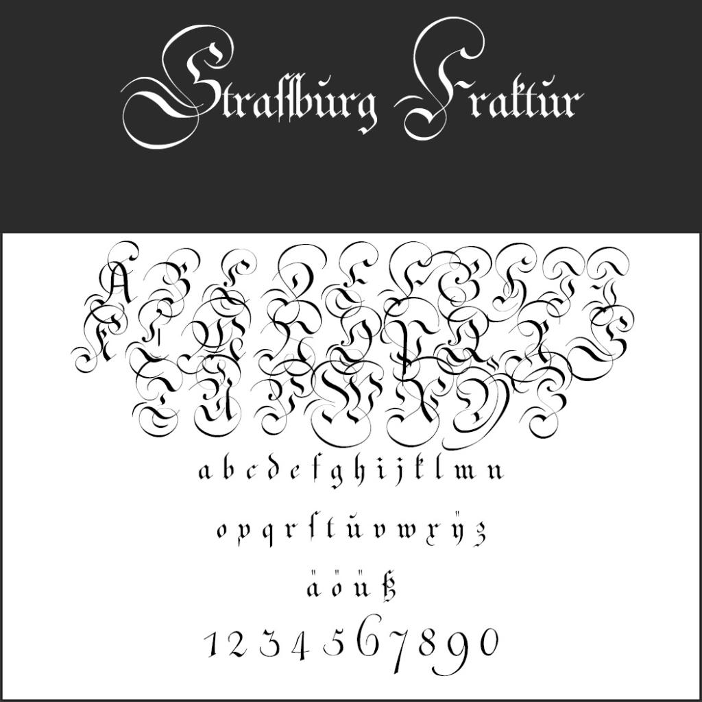 Frakturschrift: Besondere Hingucker zum kostenlosen Download