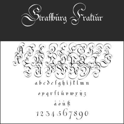 Frakturschrift: Besondere Hingucker zum kostenlosen Download