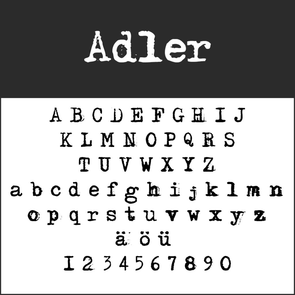 Schriftart Schreibmaschine: Typewriter Fonts kostenlos downloaden