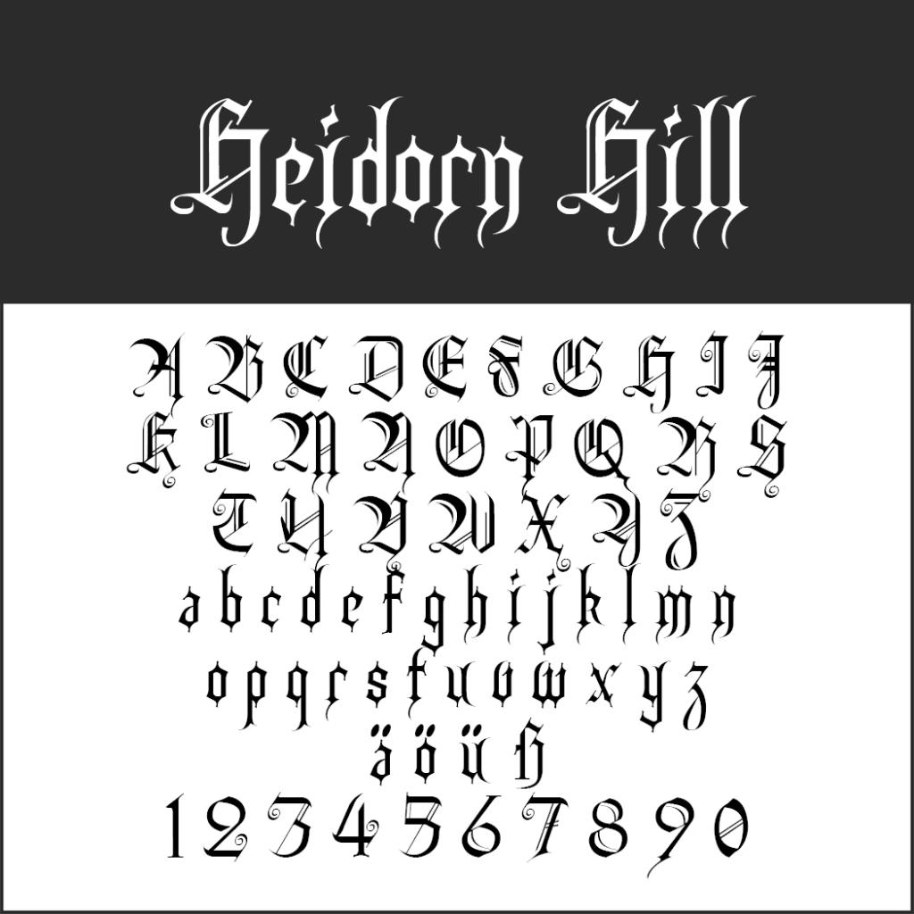 Tattoo Schriftarten: Fonts, die unter die Haut gehen