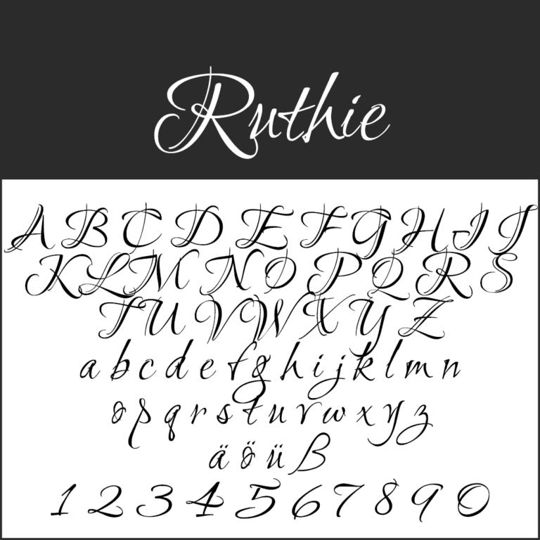 Romantische Schriftarten zum kostenlosen Download