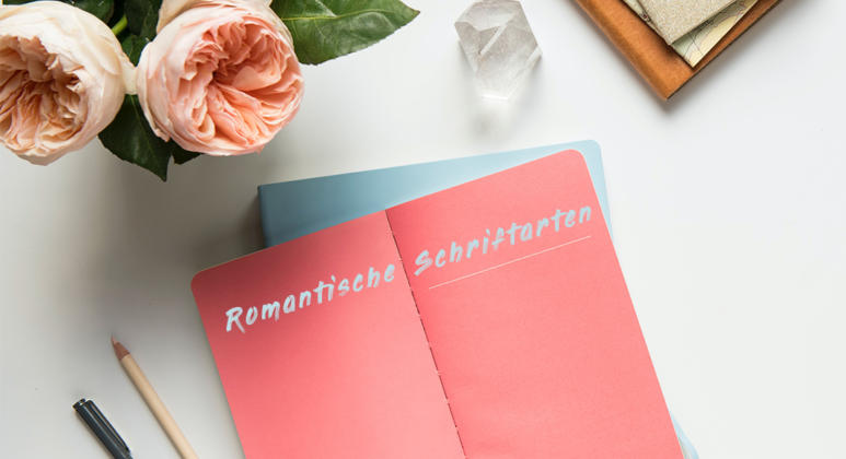 Romantische Schriftarten zum kostenlosen Download