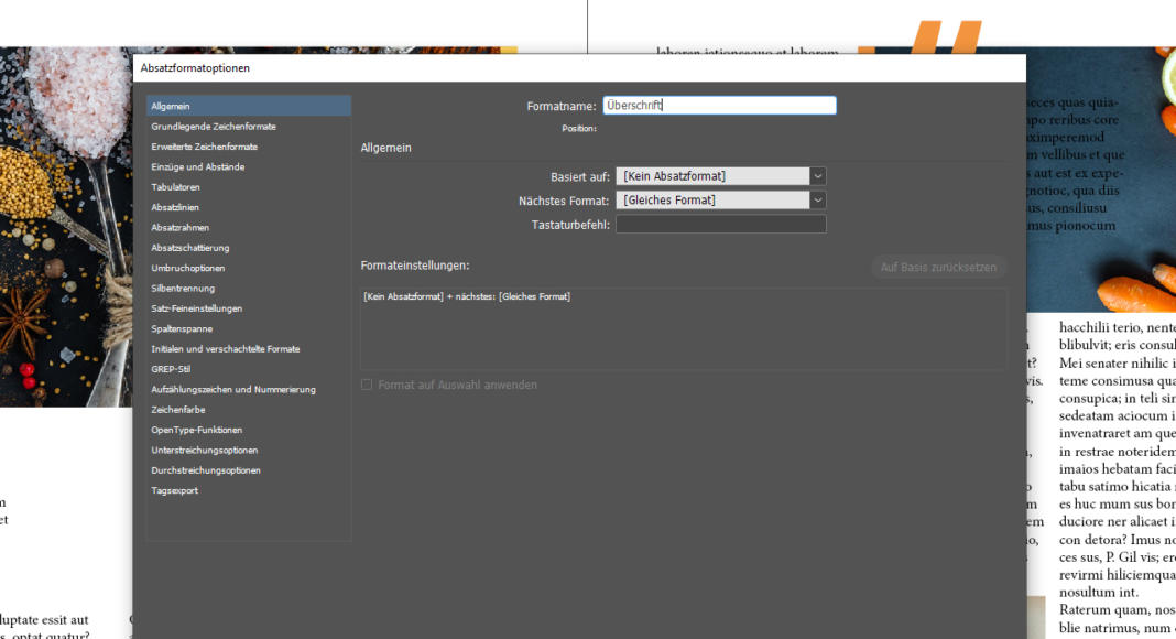 Absatzformate Indesign: Layouts übersichtlich erstellen – Basics Tutorial