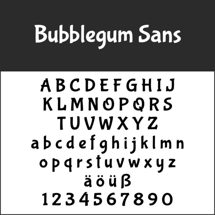 Schriftart Kinder kommerziell nutzbar zum kostenlosen Herunterladen