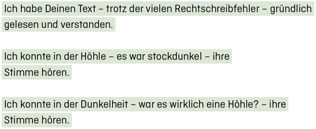Gedankenstrich im Einsatz (Schreib- und Gestaltungsregeln Teil 2)