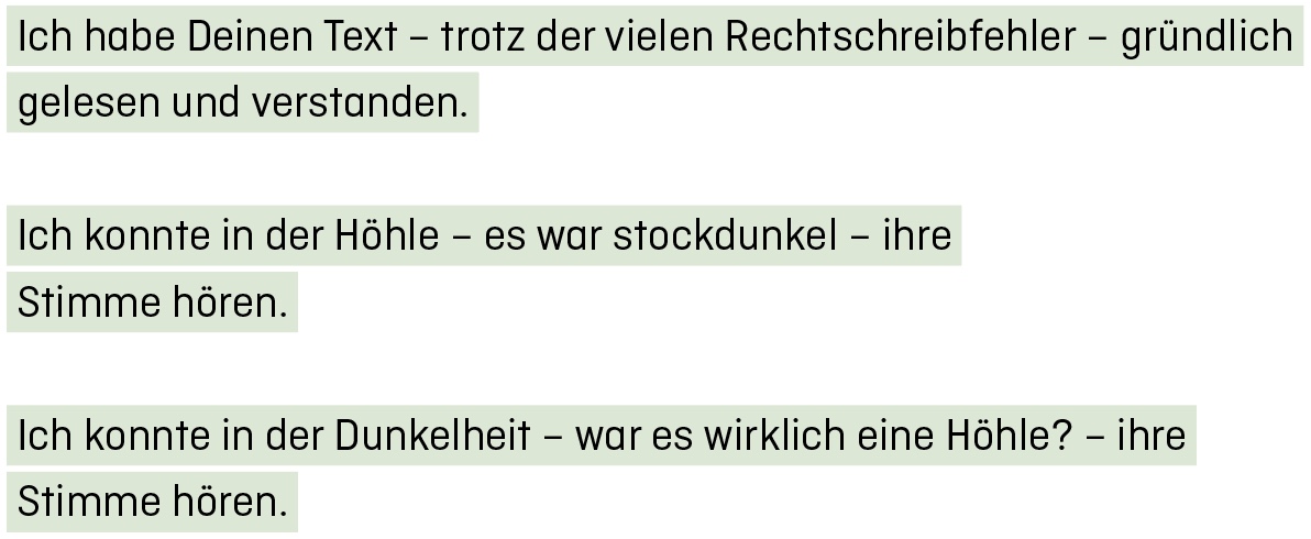 Gedankenstrich ~ Anwendung Und Beispiele – QSEQNN
