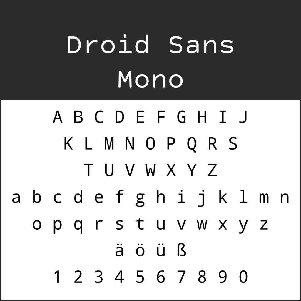 Monospace Fonts zum kostenlosen Download