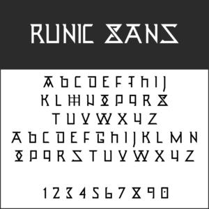 Runen-Schriftart aus dem hohen Norden