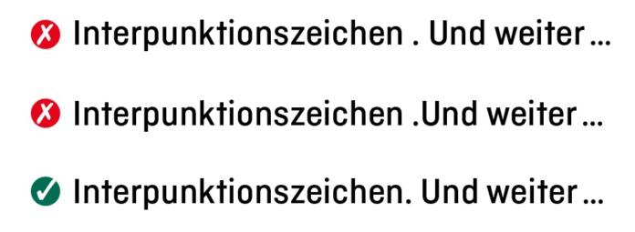 Das Leerzeichen: seinen Einsatz und seine Eigenheiten