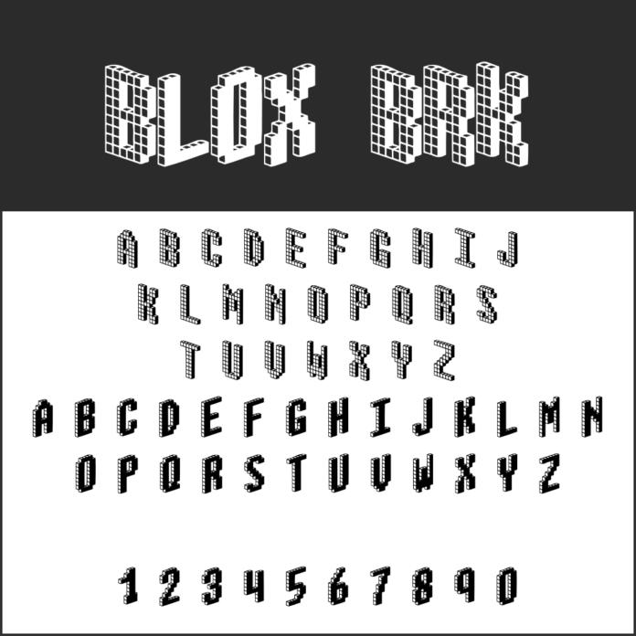 Pixel-Schriftart: futuristisch und nostalgisch