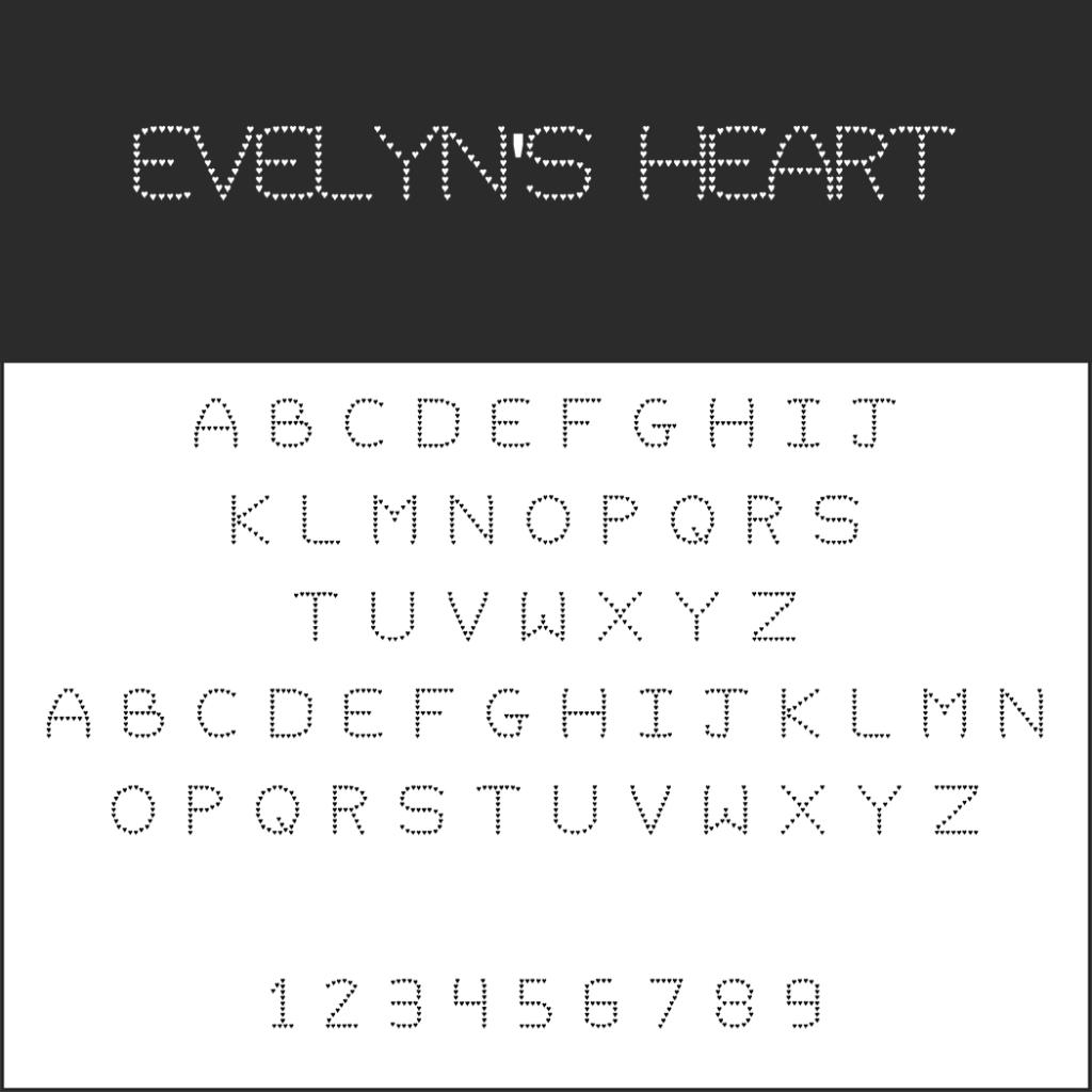 Schriftart mit Herzen - Gratis-Fonts