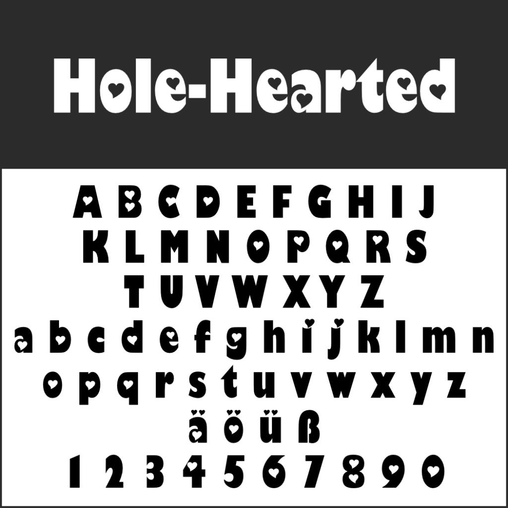 Schriftart mit Herzen - Gratis-Fonts