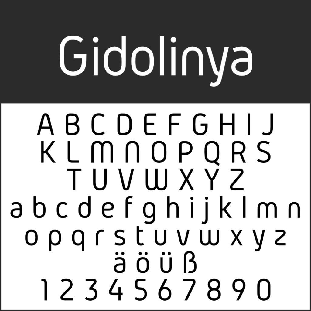 Kleine Schriftart - optimal zu lesen