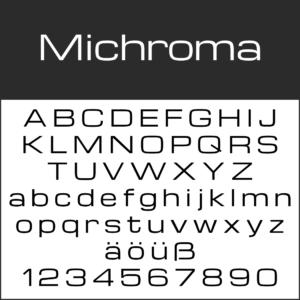 Kleine Schriftart - optimal zu lesen