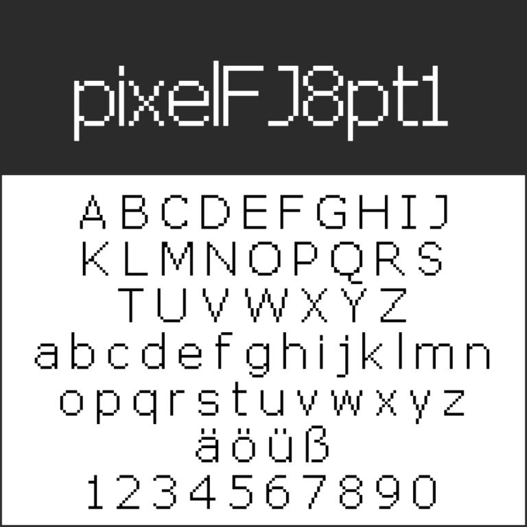 Kleine Schriftart - optimal zu lesen