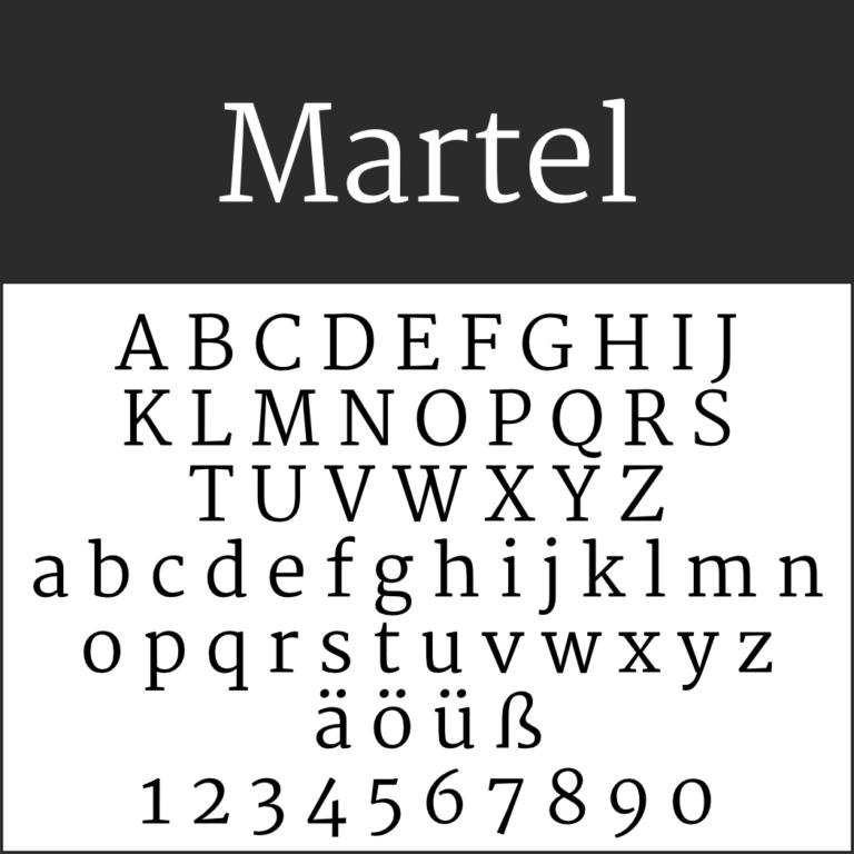 Seriöse Schriftart für alle Fälle