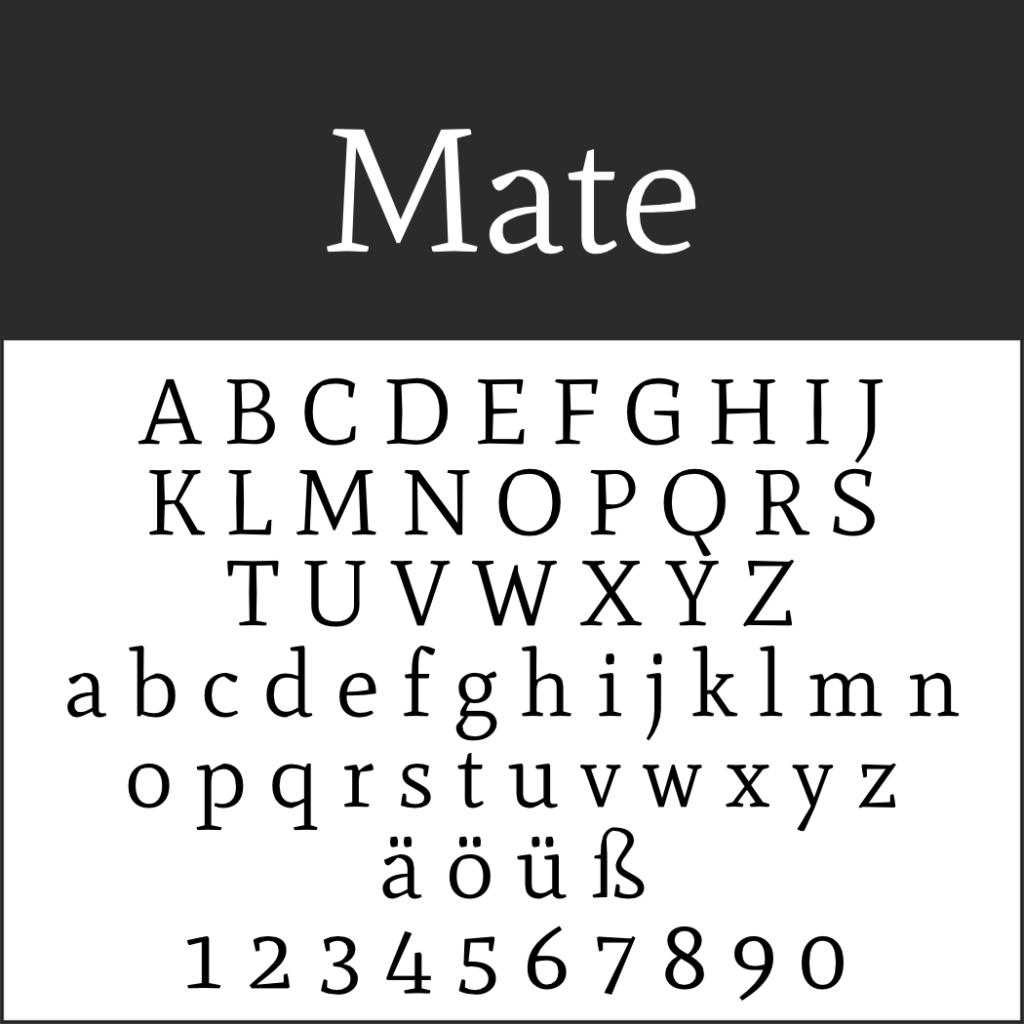 Seriöse Schriftart für alle Fälle