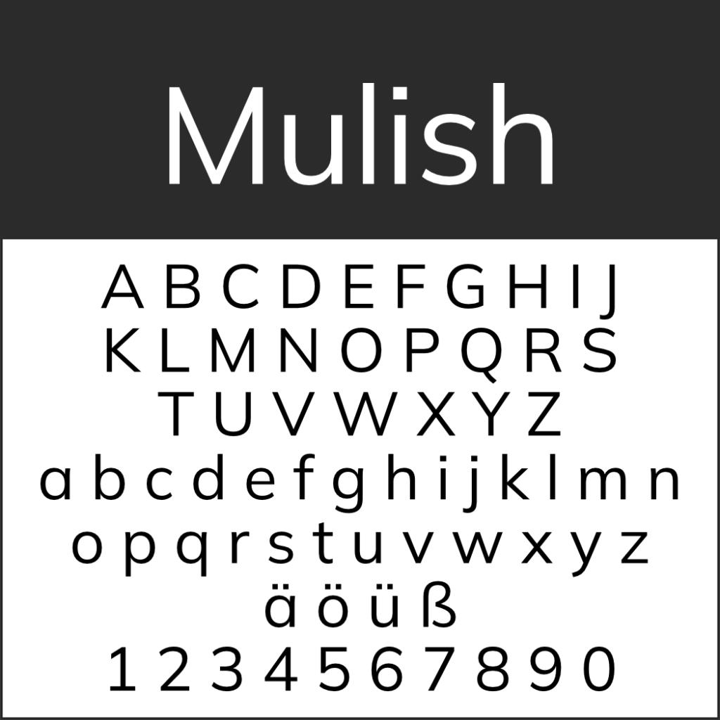 Seriöse Schriftart für alle Fälle