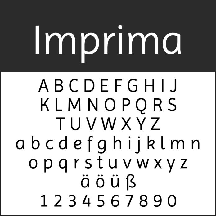 Druckschrift für aufmerksamkeitsstarke Botschaften