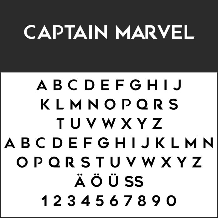 Marvel-Schrift für heldenhafte Momente