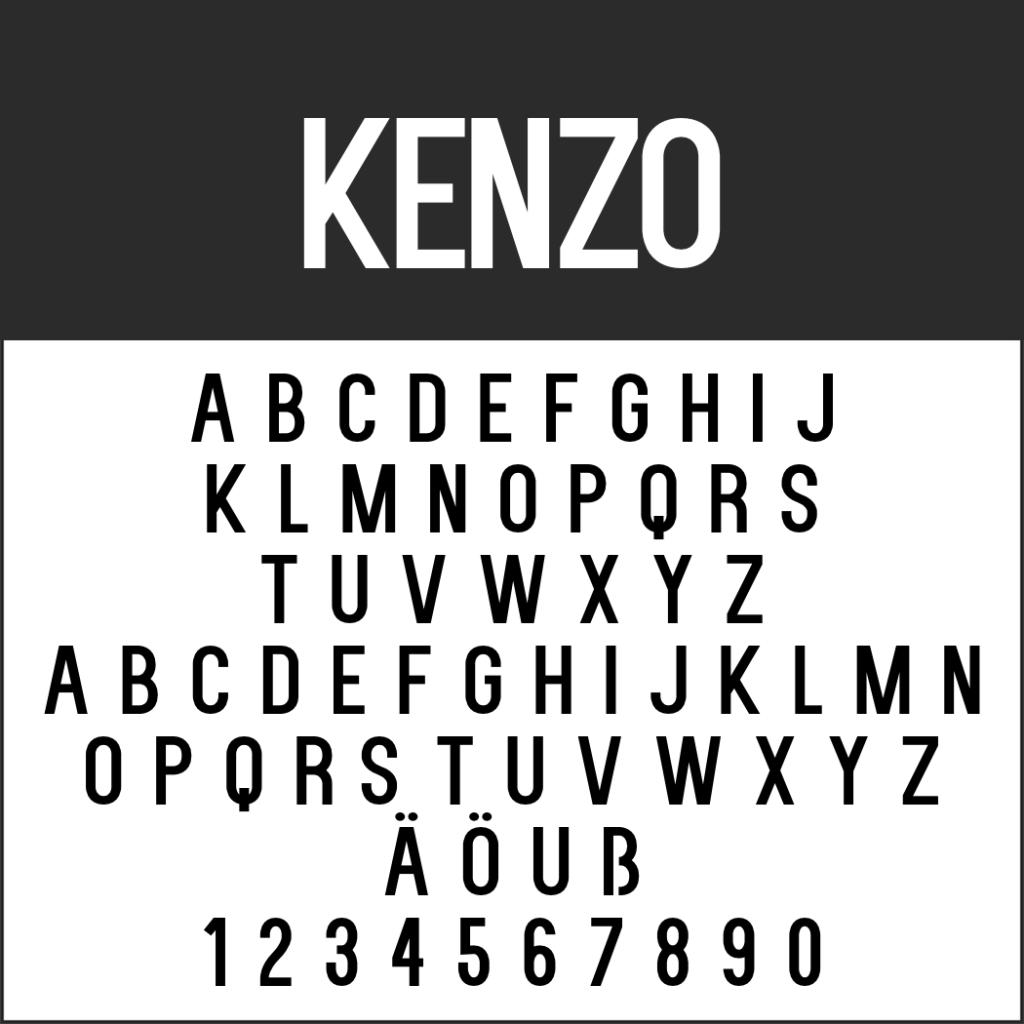 Schriftarten für Überschriften in verschiedenen Stilen