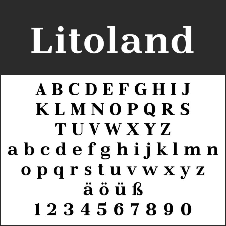 Schriftarten für Überschriften in verschiedenen Stilen