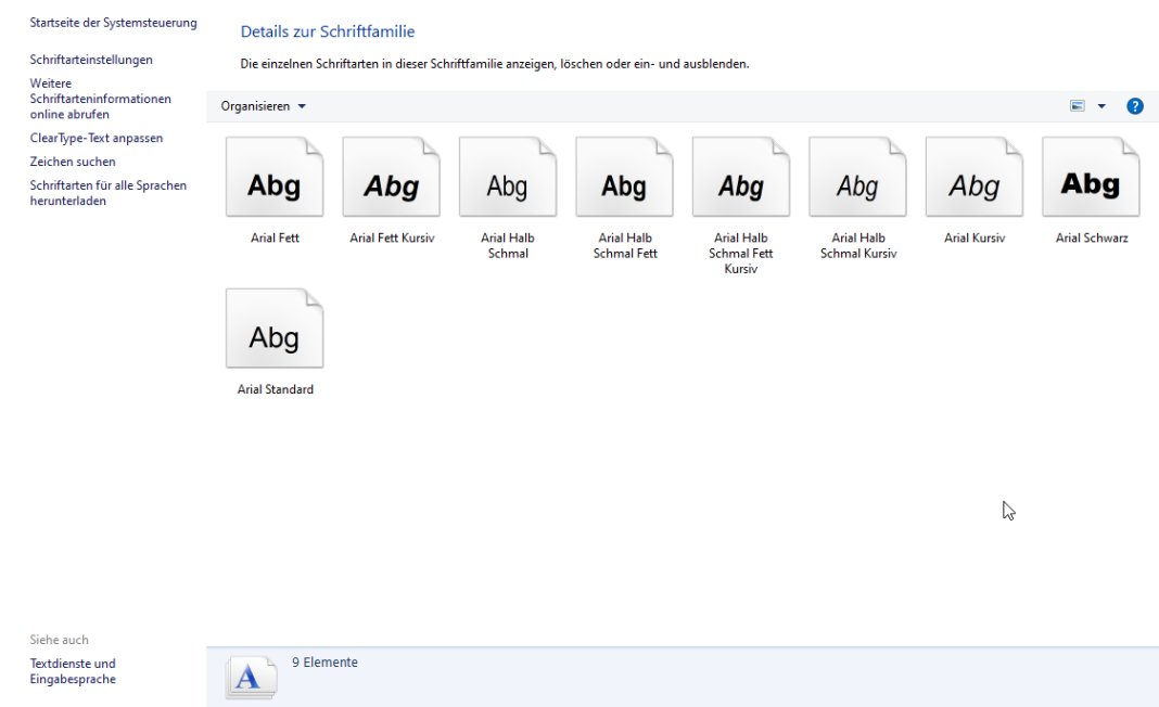 Schrift installieren auf dem Macintosh und unter Windows