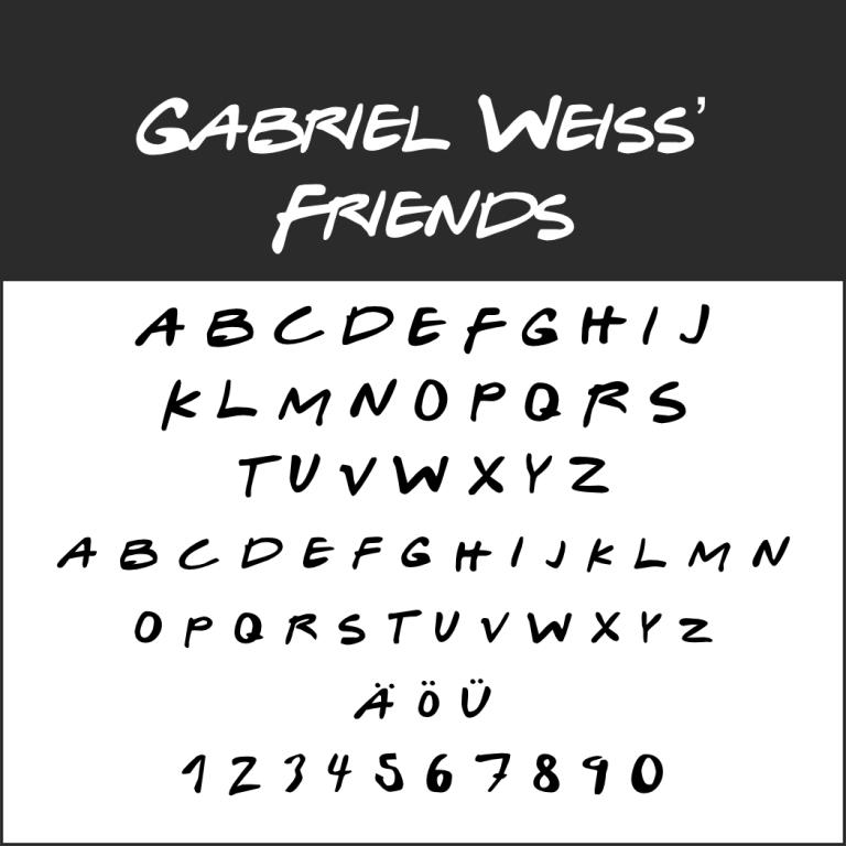 Friends-Schrift kommerziell nutzen - Download-Font und Tipps