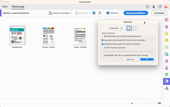 PDF zusammenfügen in Acrobat DC, Smallpdf & Onlinetools