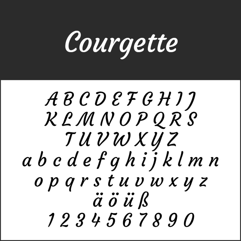 Gravur Schrift - Tipps und Beispiele