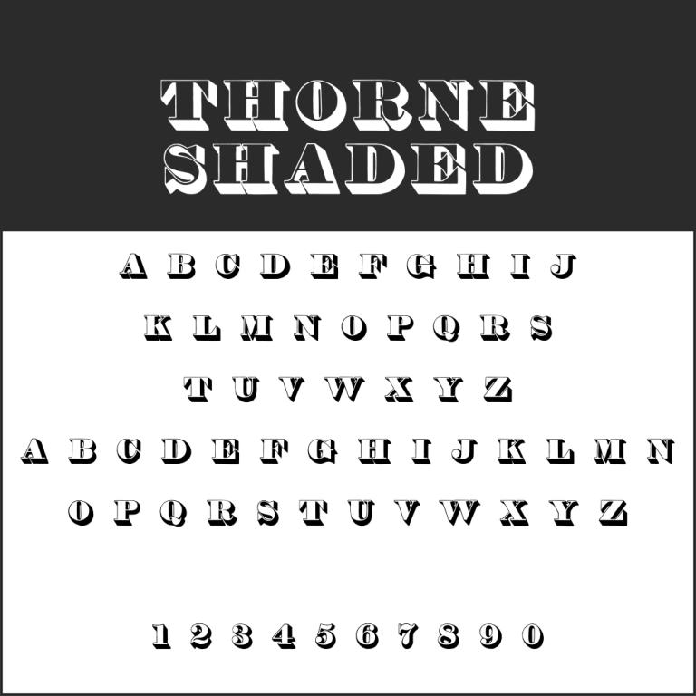 Schrift mit Schatten – selbst gestalten oder herunterladen